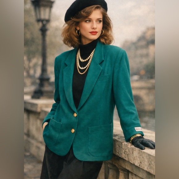 Chaus | Jackets & Coats | Vintage Chaus Womens Wool Cashmere Blazer ...